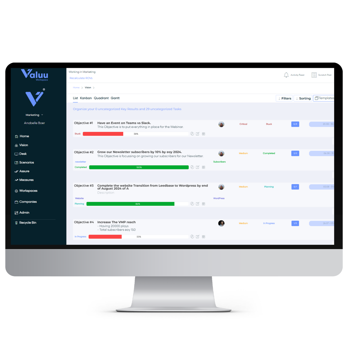Valuu Workspace – Home – Valuu.ai